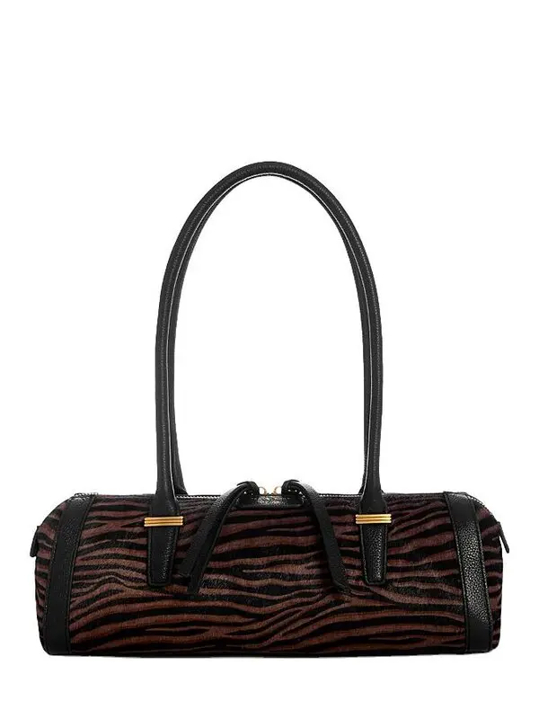 Rag & Bone Elmhurst Medium Calf Hair Box Satchel - Zebra