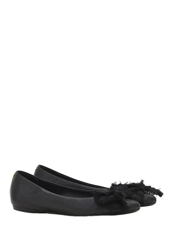 LANVIN The Bow Ballerina Flat - Black
