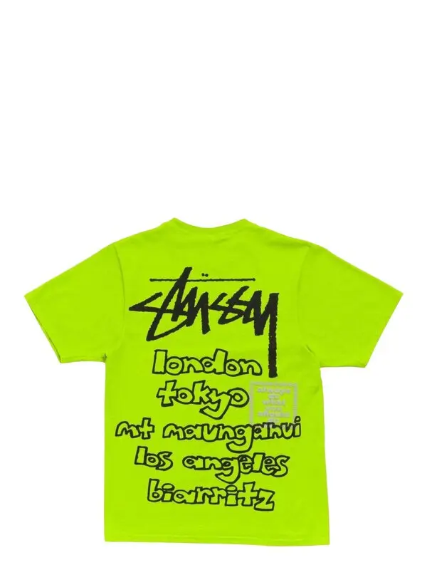StÜssy X Always Do What You Should Do World Tour T-shirt - Lime