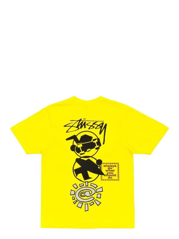 StÜssy X Always Do What You Should Do Stack T-shirt - Yellow
