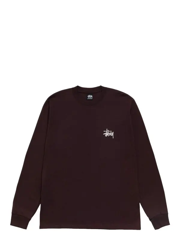 StÜssy Basic Long Sleeve T-shirt - Chocolate