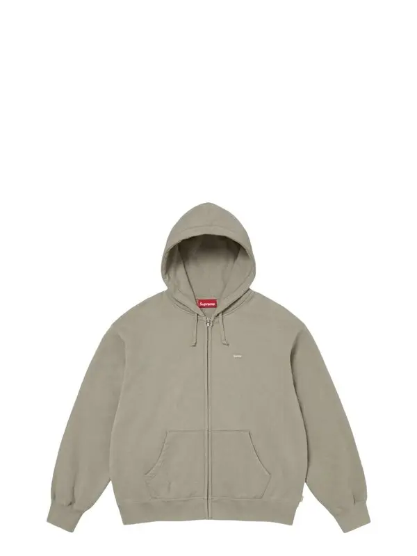 Supreme Small Box Zip Up Hooded Sweatshirt - Grey