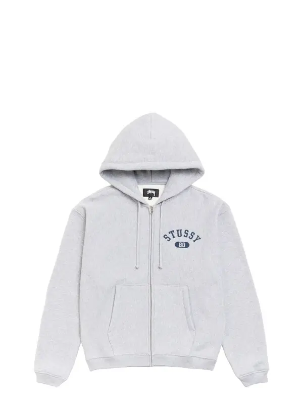 StÜssy Varsity Zip Hoodie - Grey Heather