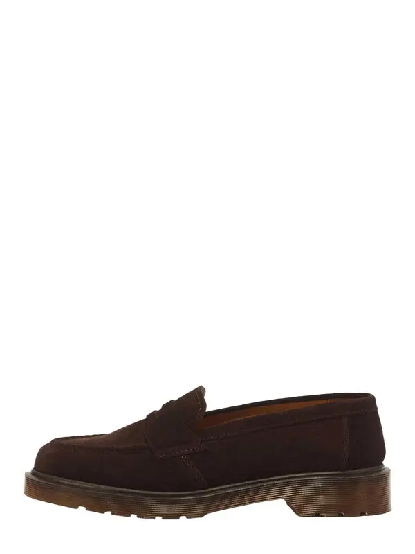 Dr. Martens Delapre Repello Calf Suede Penny Loafer - Brown