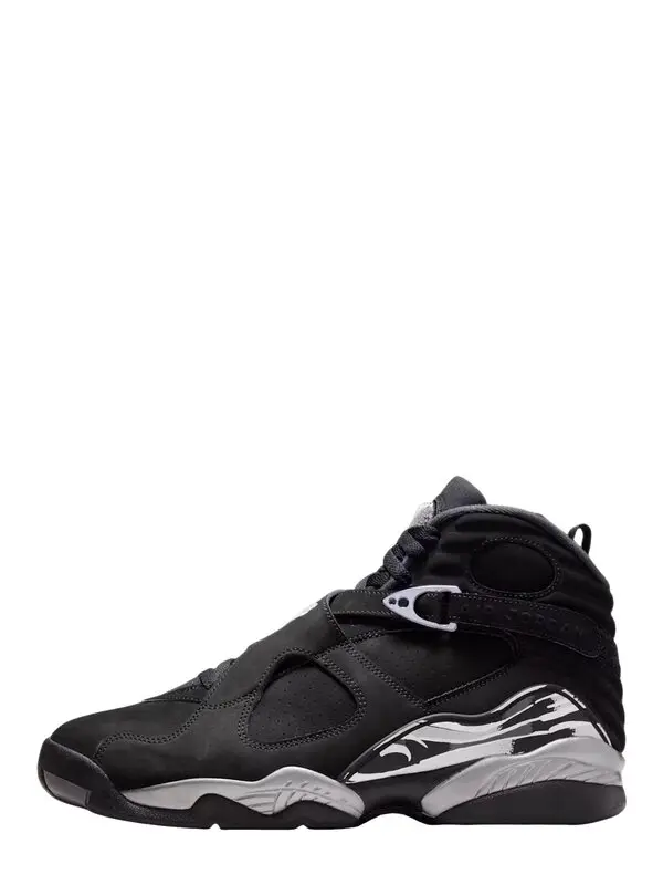 JORDAN Retro 'chrome' Sneakers - Black/chrome