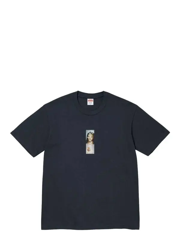 Supreme Fw26 Prayer Card Box Logo T-shirt - Navy