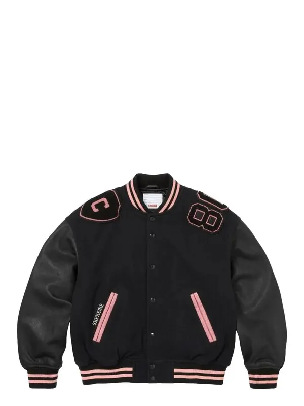 Supreme Fw26 Captains Varsity Jacket - Black