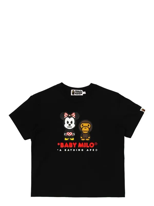 A BATHING APE X Disney Minnie Mouse Baby Milo Relaxed Mini T-shirt - Black