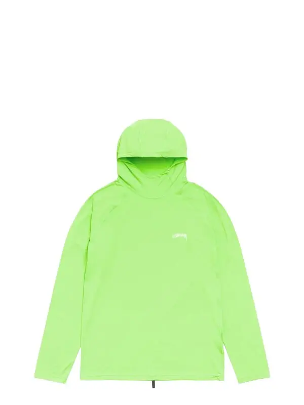StÜssy Hooded Rash Guard - Lime