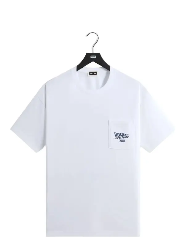 Kith X Back To The Future Blueprint Standard Crispy Pocket T-shirt - White