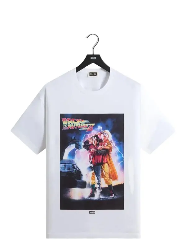 Kith X Back To The Future Ii Movie Poster Vintage T-shirt - White