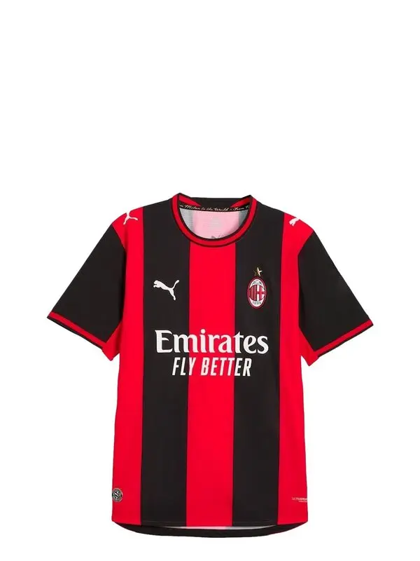 PUMA Ac Milan Authentic Home Jersey - Black/red