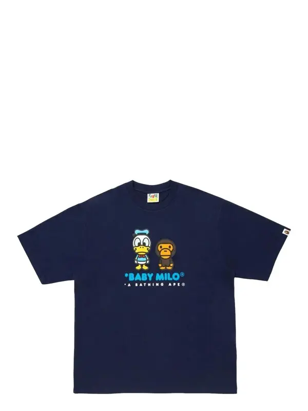A BATHING APE X Disney Donald Duck Baby Milo Relaxed Fit T-shirt - Navy