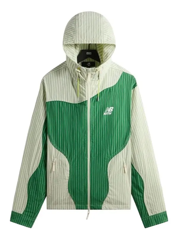 Kith X New Balance Poplin Mix Madison Vi Jacket - Spring Juniper