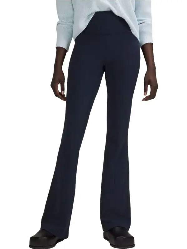 Lululemon Groove Pant Shr Flare Nulu Leggings - Navy