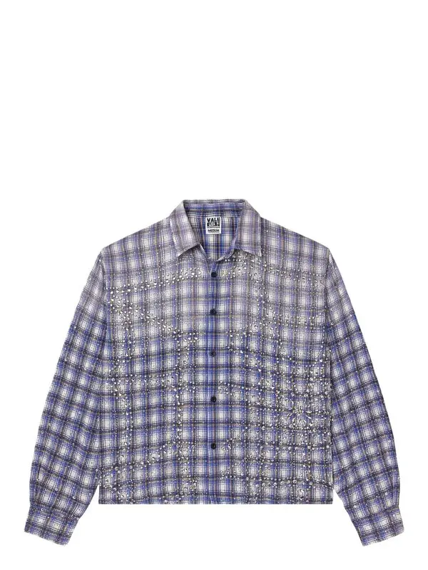 VALE FOREVER Blizzard L/s Flannel Shirt - Light Blue