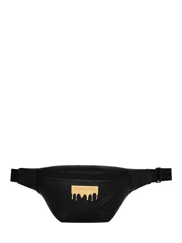 SPRAYGROUND Gold Brick Drip Savvy Crossbody - Black