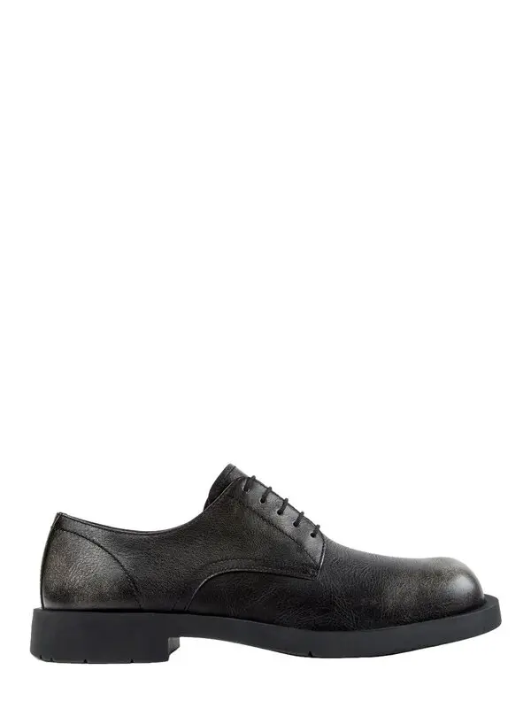 Camper Mil 1978 Derby Shoes In Worn-effect Leather - Multicolor