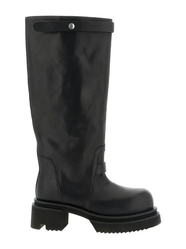 Rick Owens Knee High Boots - Black