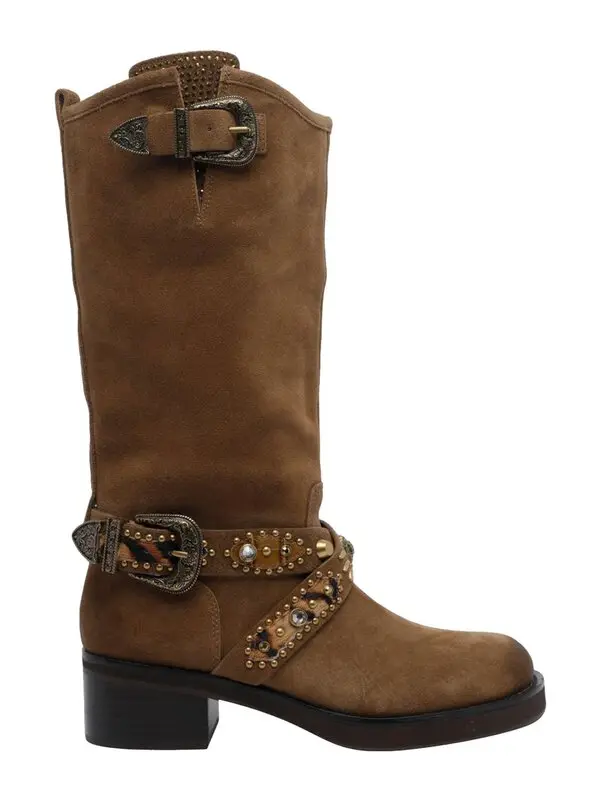 Kurt Geiger Buckled Knee-high Boots - Brown
