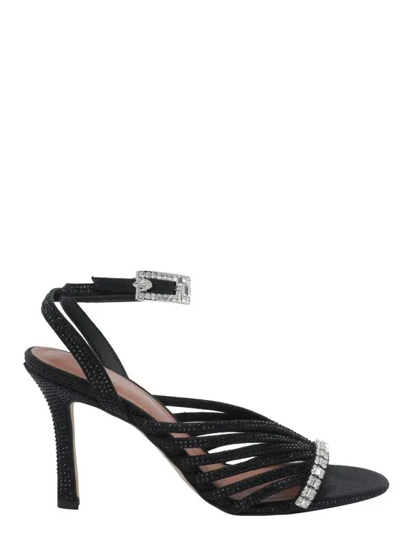Kurt Geiger Embellished Stiletto Heeled Sandals - Black