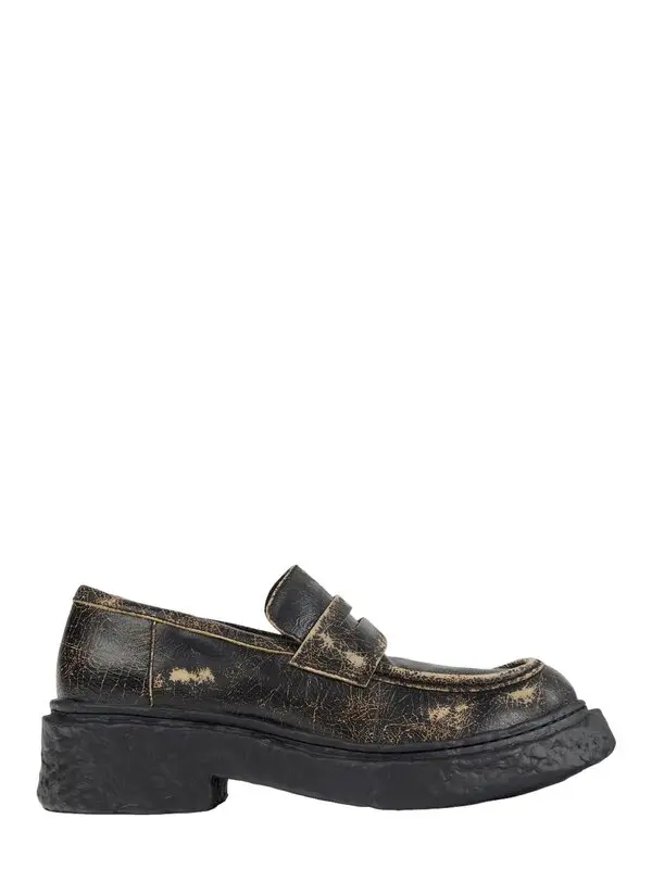 Camper Vamonos Leather Loafers With Distressed Effect - Multicolor