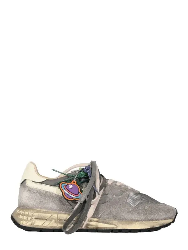 AUTRY Reelwind Super Vintage Suede And Mesh Sneakers - Grey