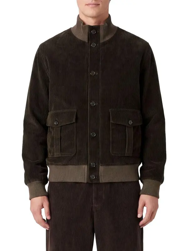 CIRCOLO 1901 Velvet Bomber Jacket - Mud