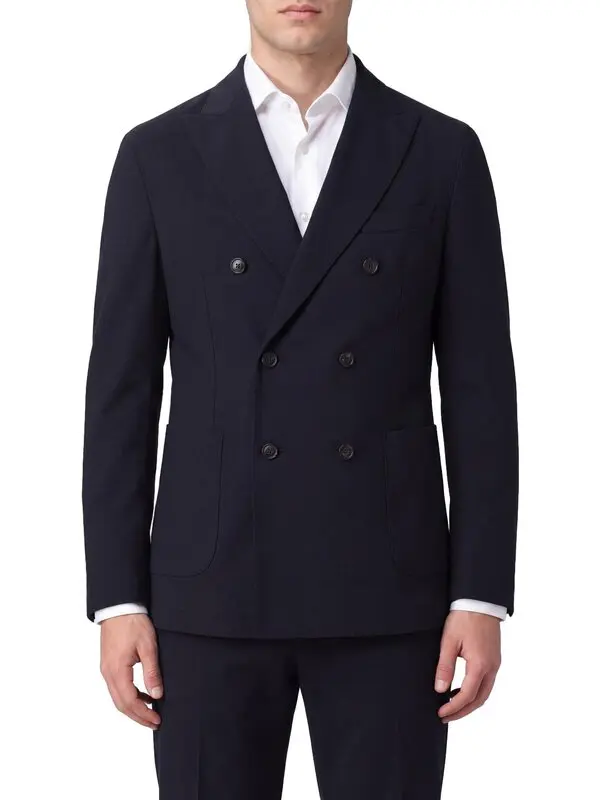 CIRCOLO 1901 Double-breasted Cashmere Blazer - Blue