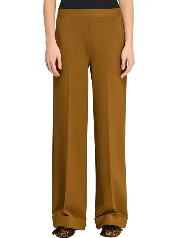 SEMICOUTURE Cropped Slim Fit Trousers - Rope