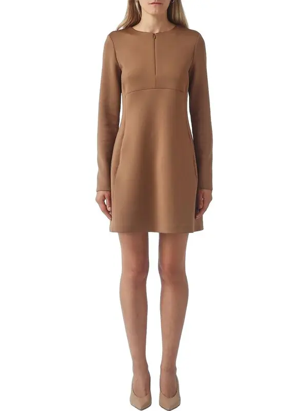 Max Mara A-line Mini Dress - Camel