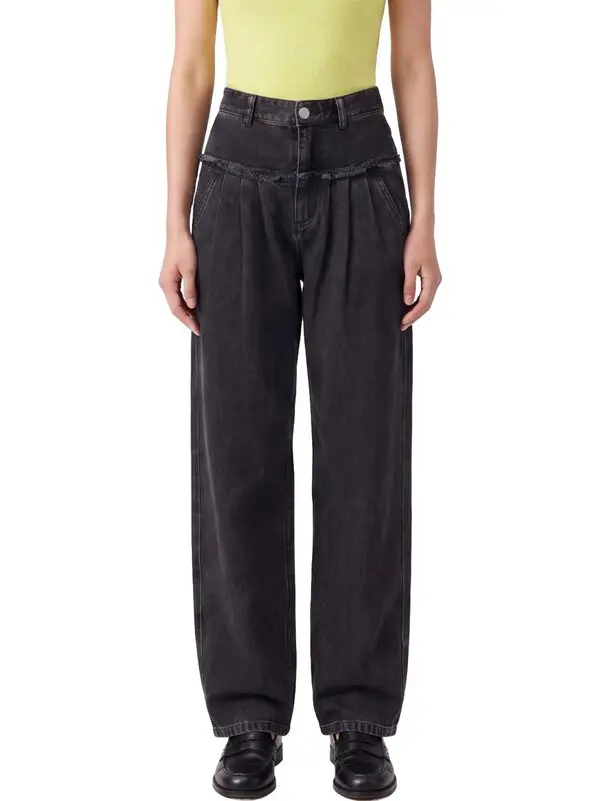Isabel Marant Étoile High-waisted Wide-leg Denim Jeans - Black