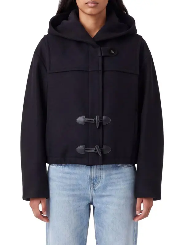 Isabel Marant Étoile Trixie Hooded Duffle Coat - Navy
