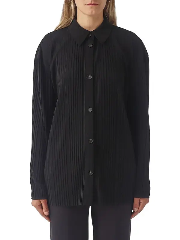 Max Mara Pleated Shirt - Black