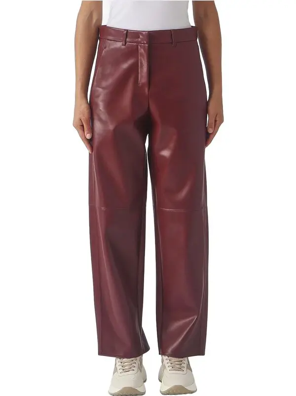 Max Mara Sospiro High-waisted Wide-leg Trousers - Wine