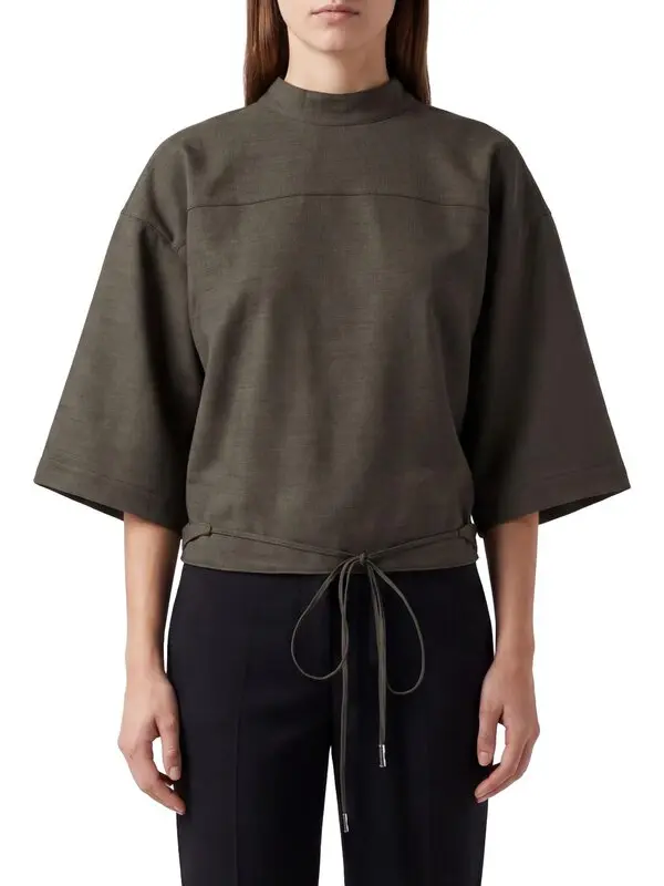 Jacquemus Top With Tie Detail - Grey