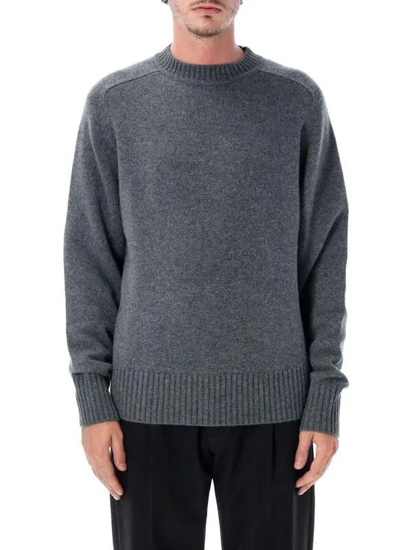 Extreme Cashmere Dropped Shoulder Crewneck Jumper - Grey