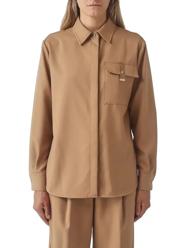 Herno Shirt With Pocket Detail - Camel