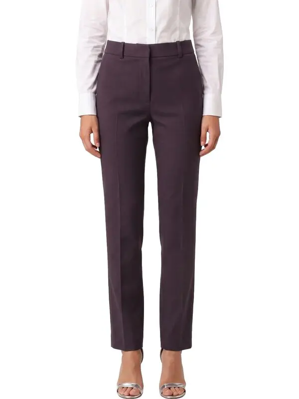 JOSEPH High-waisted Slim Fit Chino Trousers - Red