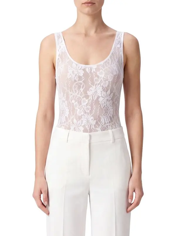 Zimmermann Lace Embellished Bodysuit - Nude