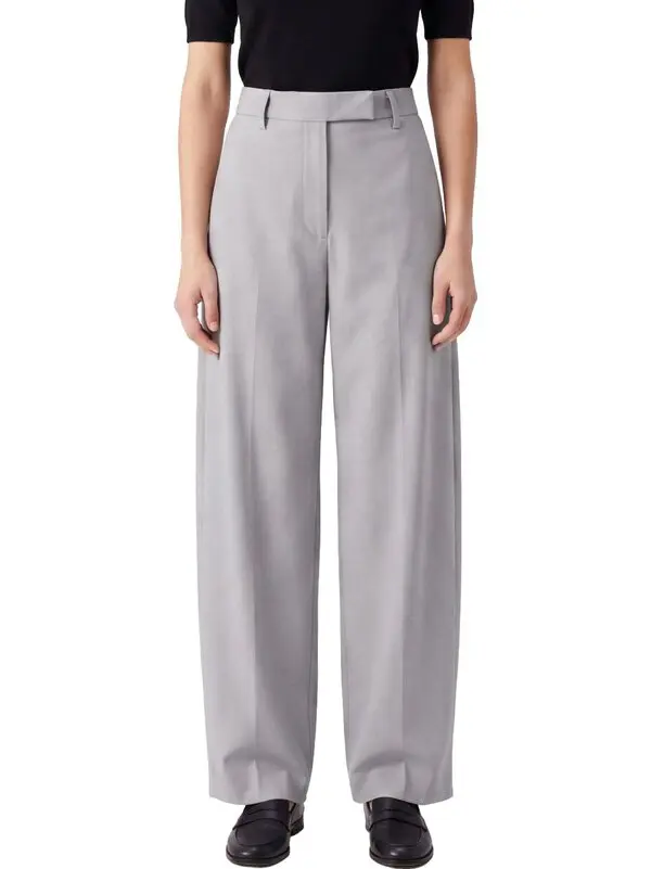 THELATEST Dina High-waisted Virgin Wool Blend Trousers - White