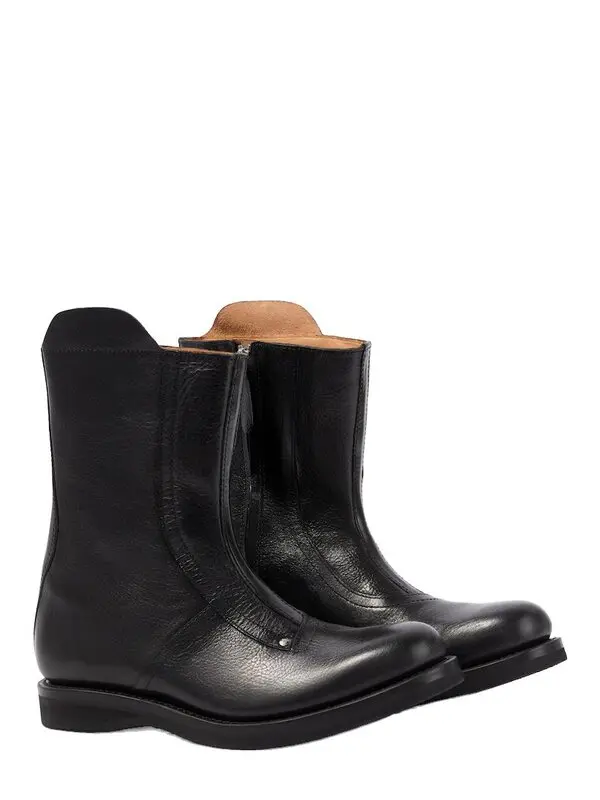 Our Legacy Moto Leather Boots - Black