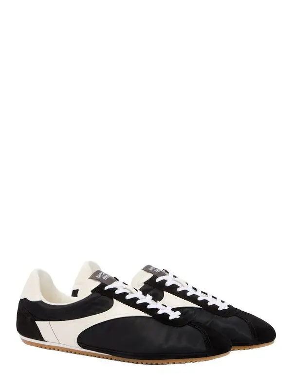 Bottega Veneta Suede Trimmed Sneakers - Black