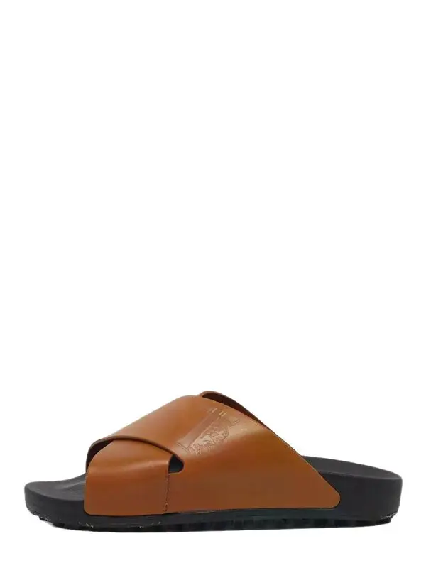 TOD'S Criss-cross Flat Sandals - Brown