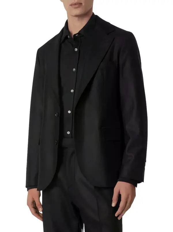 BRETT JOHNSON Single-breasted Blazer - Black