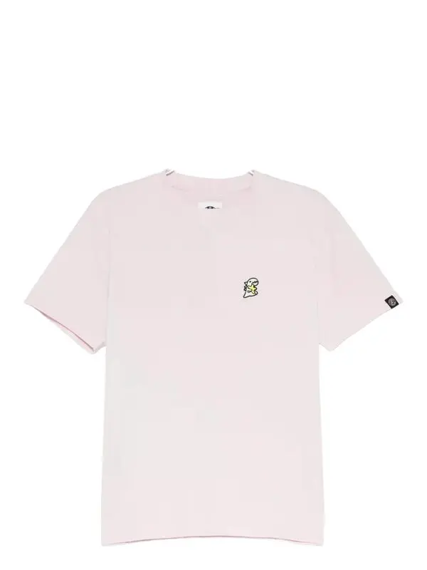 AGNES B. Logo Embroidered T-shirt - Pink