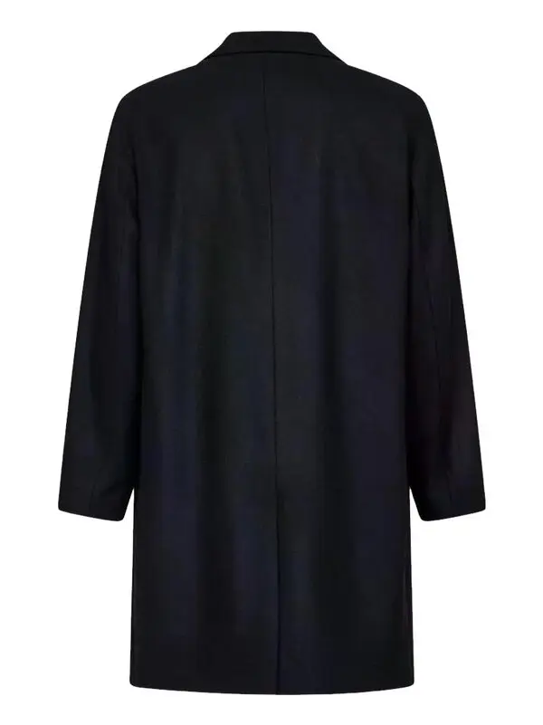 HEVO Cassano Single-breasted Notched-lapel Coat - Blue