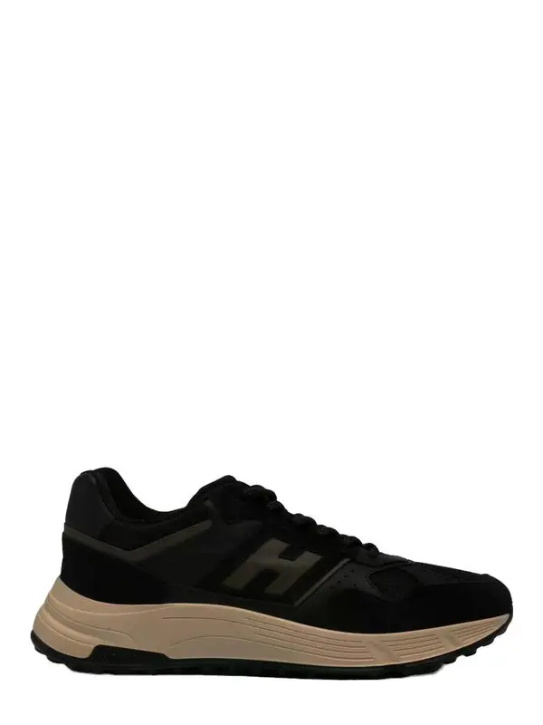 Hogan Hyperlight Panelled Logo Sneakers - Black