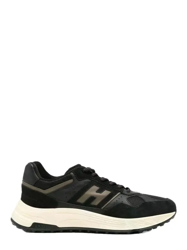 Hogan Hyperlight Panelled Logo Sneakers - Black