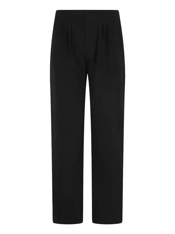 MAISON MARGIELA Pleated Straight-leg Trousers - Black